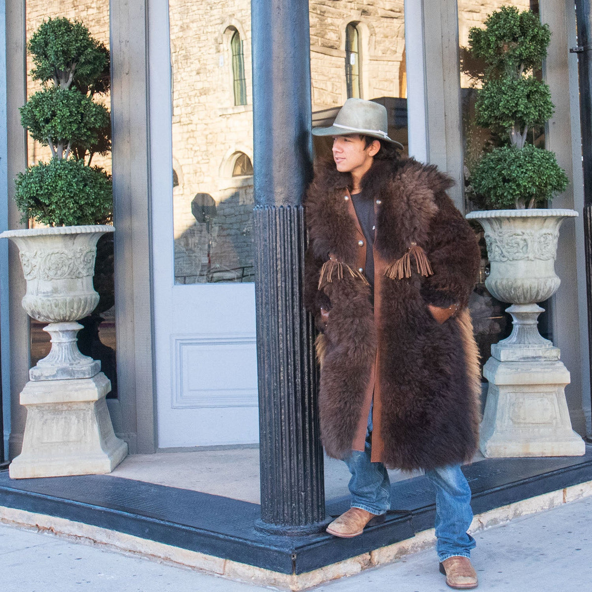 Fringed Bison Coat — The Buffalo Wool Co. - Herd Wear Retail Store